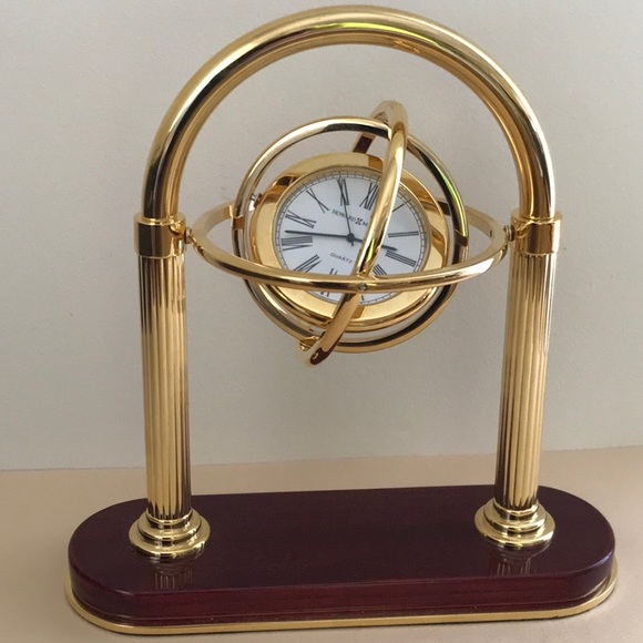 Howard Miller | Other | Howard Miller Rosewood Brass Gimbal Post Modern ...